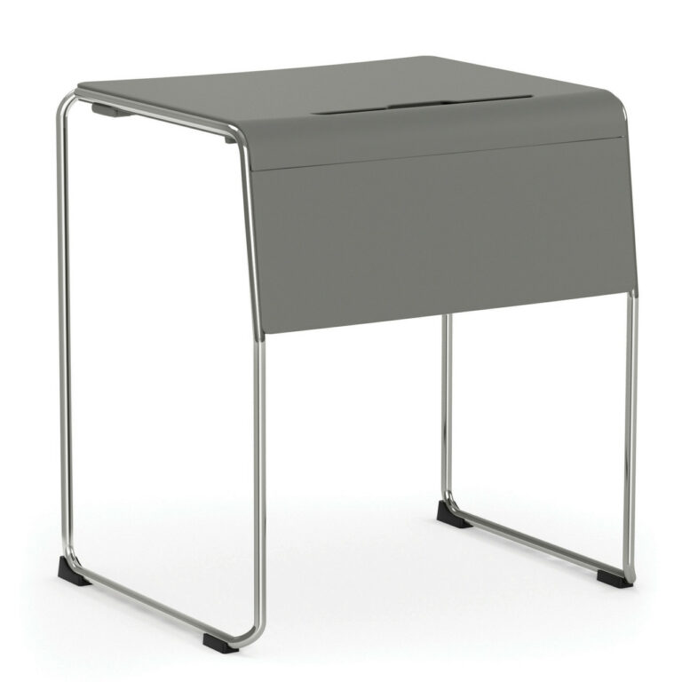 All Charcoal Stackable Student Desk - Fastcubes